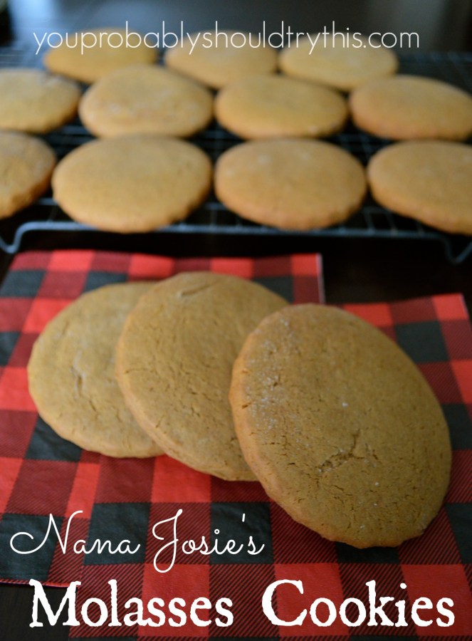 Nana Josie’s Soft Molasses Cookies – you probably should try this
